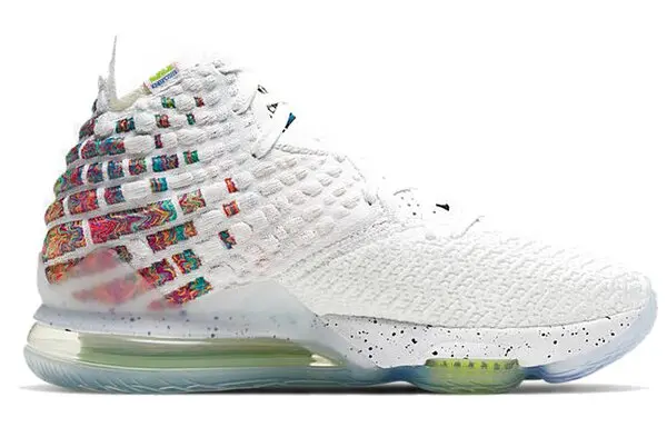 Nike Lebron 17 'air Command Force' Basketball Sneakers - White