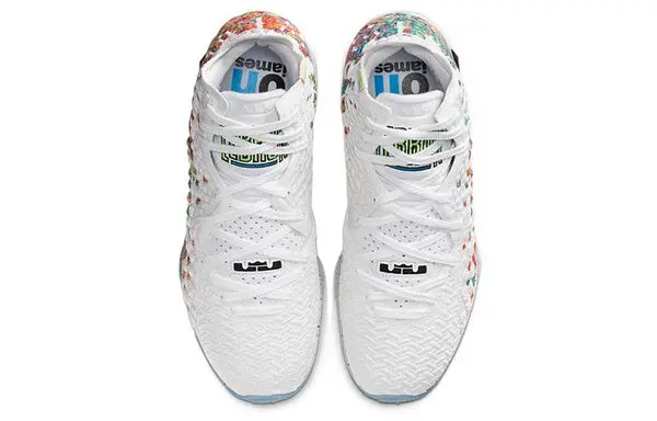 Nike Lebron 17 'air Command Force' Basketball Sneakers - White