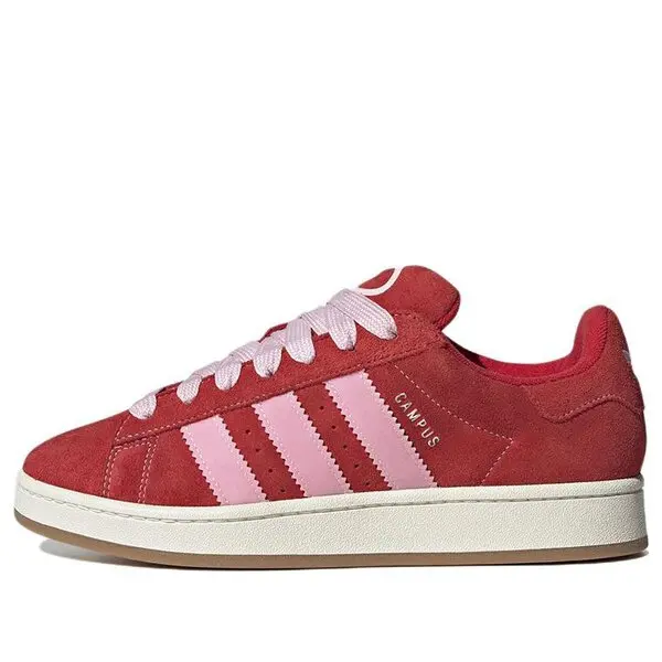 Adidas Campus 00s Lace-up Sneakers - Red/pink/white
