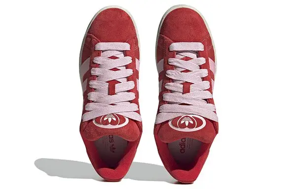 Adidas Campus 00s Lace-up Sneakers - Red/pink/white