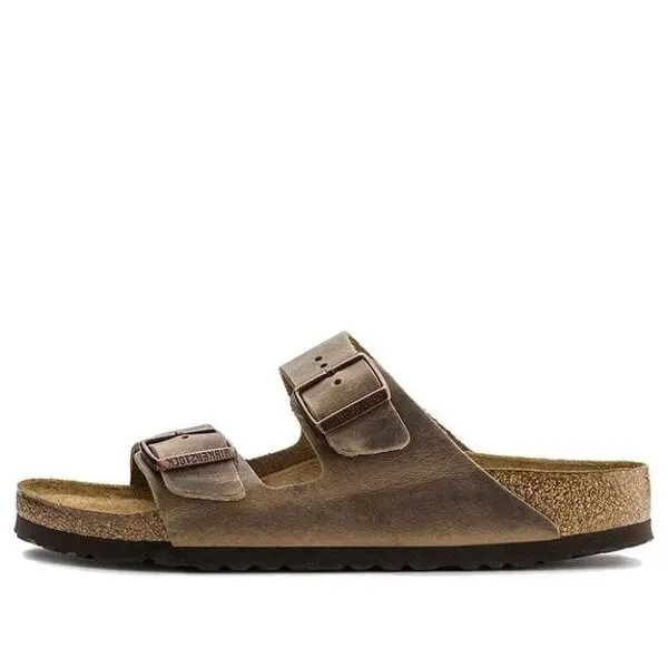 BIRKENSTOCK Arizona Soft Footbed Oiled Leather Sandals - Brown