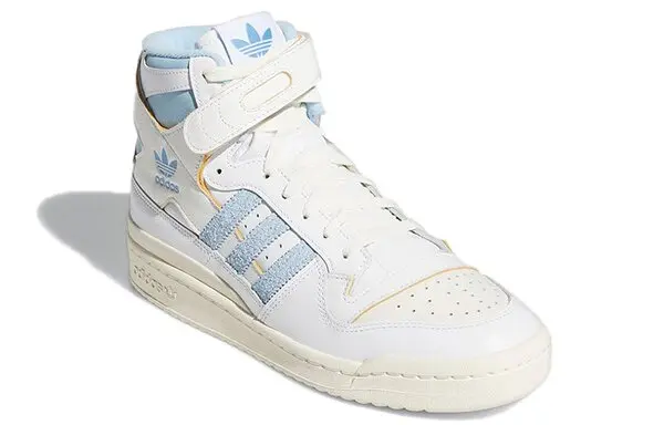 Adidas Forum 84 High High Top Sneakers - Creamwhite/white/blue