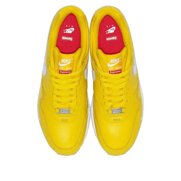 Nike X Supreme Air Max 1 87 "speed Yellow - Speed Yellow/white/speed Yellow