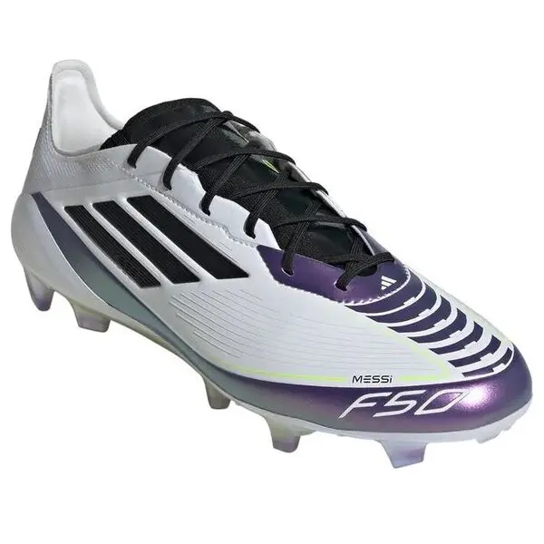 Adidas F50 Elite Fg "messi Triunfo Estelar" Soccer Cleats - White/black/purple