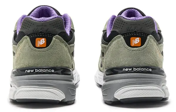 NEW BALANCE 990v3 Made In Usa "olive Leaf" Sneakers - Army Green/black