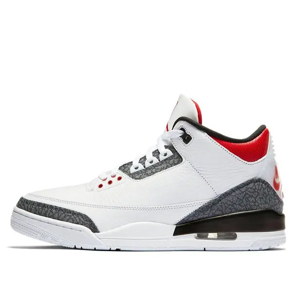 JORDAN Air 3 Retro Se "fire Red" Sneakers - White/fire Red/black
