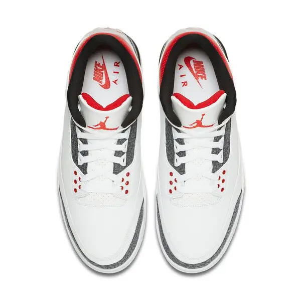 JORDAN Air 3 Retro Se "fire Red" Sneakers - White/fire Red/black