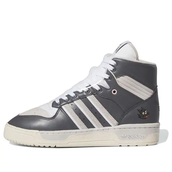 Adidas X The Simpsons Rivalry High "scratchy" Sneakers - Grey Five/grey One/cream White