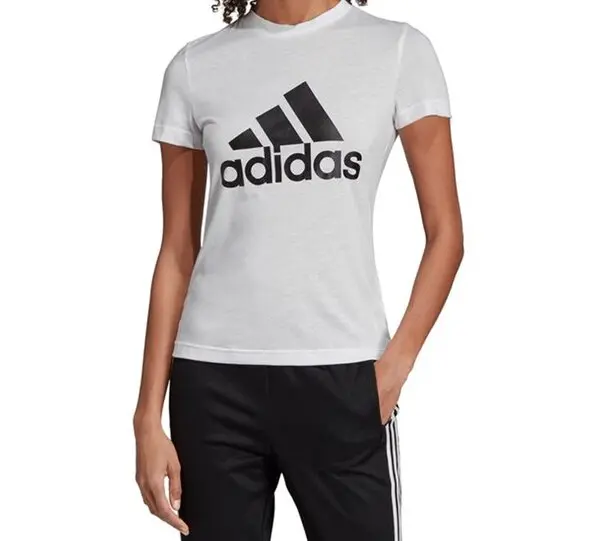 Adidas Logo Graphic Short Sleeve T-shirt - White
