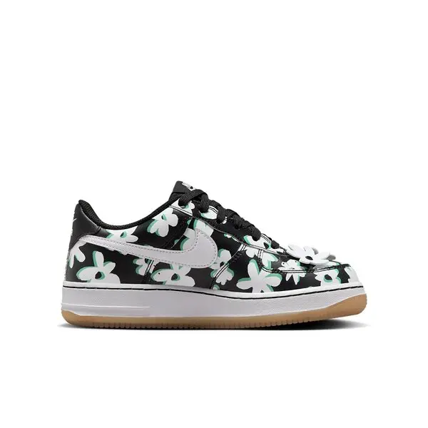 Nike Force 1 Lv8 'black White Flowers' Sneakers