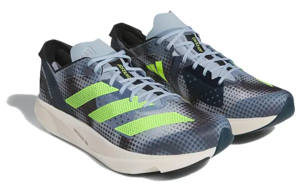 Adidas Adizero Takumi Sen Running Sneakers - Wonder Blue/lucid Lemon/core Black