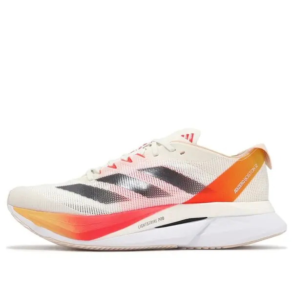 Adidas Adizero Boston 12 Sneakers - Ivory/iron Metallic/solar Red