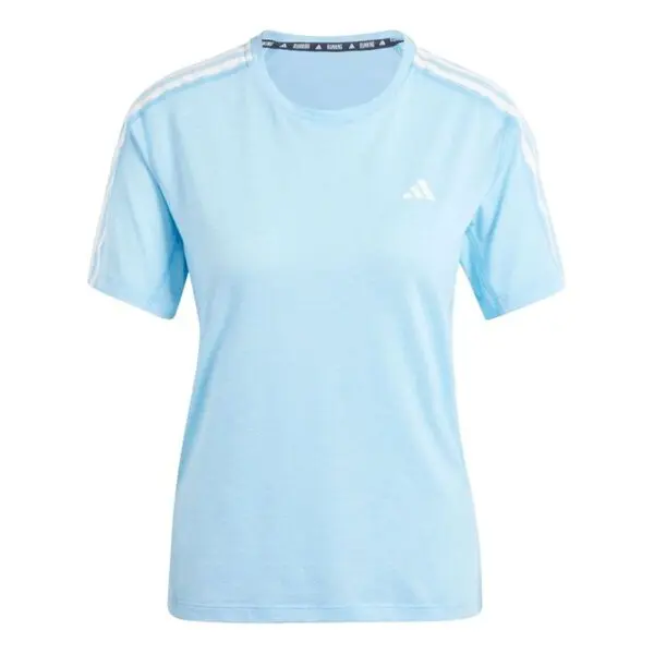 Adidas Own The Run 3-stripes T-shirt - Blue