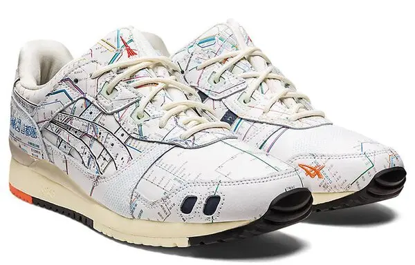Asics X Atmos Gel-lyte 3 Og 'tokyo Subway' Sneakers - White/blue