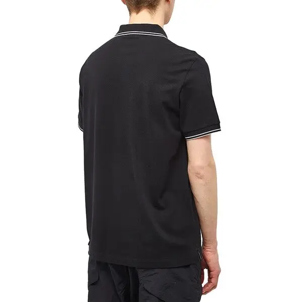 Stone Island Patch Polo Shirt - Black