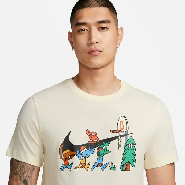Nike Dri-fit Basketball T-shirt 'beige