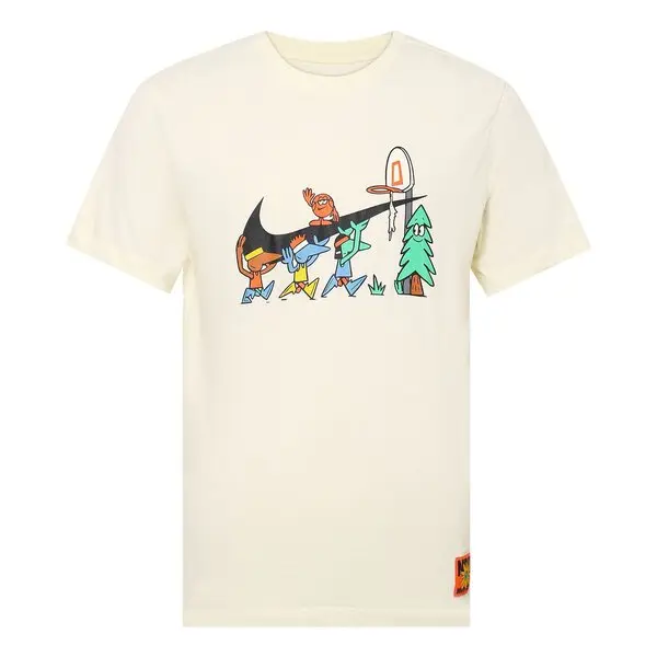 Nike Dri-fit Basketball T-shirt 'beige - Beige/multi-color