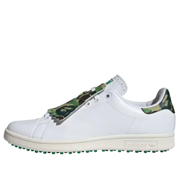 Adidas X A Bathing Ape Stan Smith Golf Sneakers - Cloud White/cloud White-green