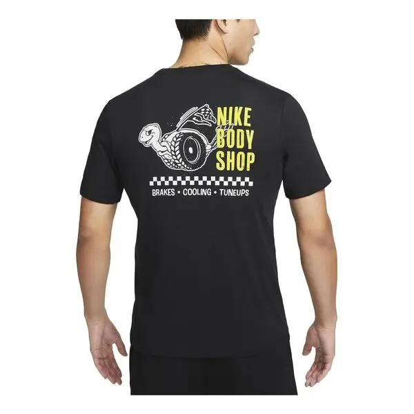 Nike Dri-fit Body Shop T-shirt 'black - Black/multi-color