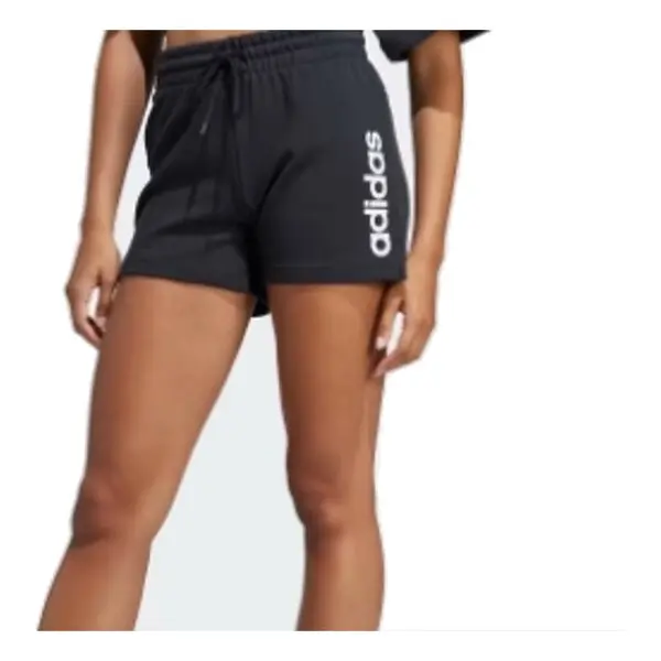 Adidas Essentials Linear French Terry Shorts - Black/white