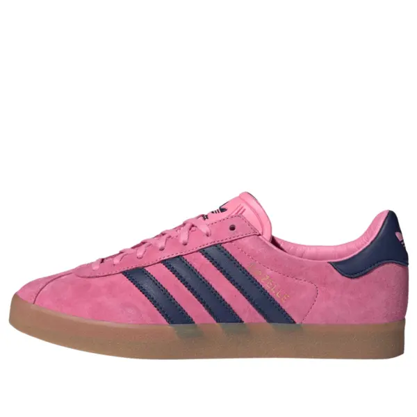 Adidas Gazelle 85 Low Top Sneakers - Bliss Pink/dark Blue/gold Metallic