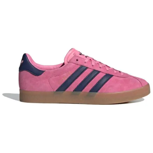 Adidas Gazelle 85 Low Top Sneakers - Bliss Pink/dark Blue/gold Metallic