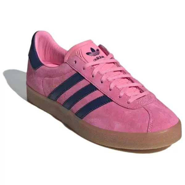 Adidas Gazelle 85 Low Top Sneakers - Bliss Pink/dark Blue/gold Metallic