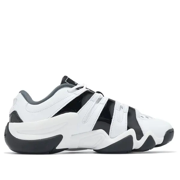 Adidas Crazy Low "footwear White Core Black - Footwear White/core Black/collegiate Purple