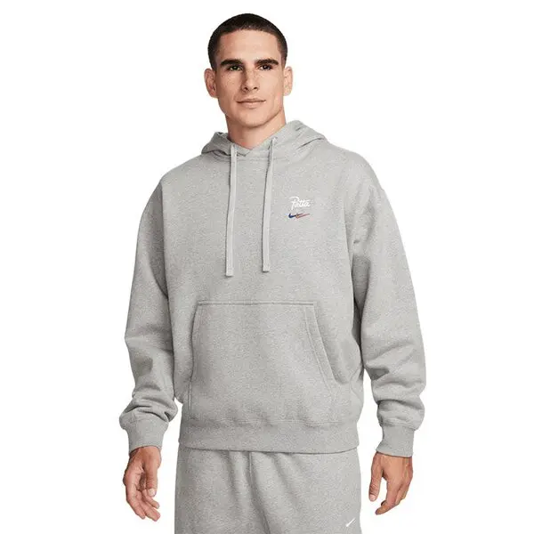 Nike Fc Barcelona X Patta Solo Swoosh Hoodie 'grey - Grey/multi-color