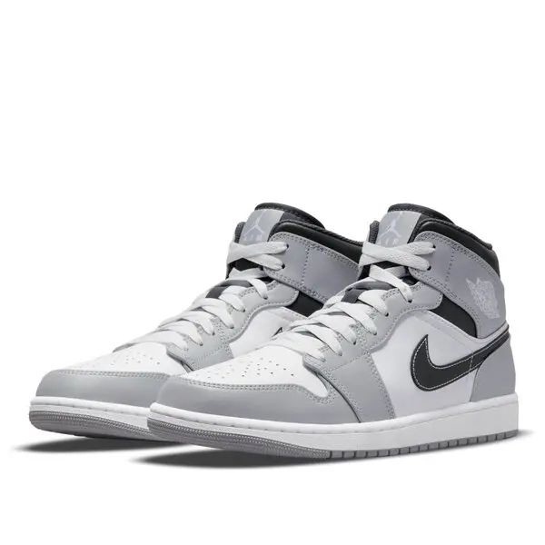 JORDAN 1 Mid Sneakers - Light Smoke Grey/white/anthracite