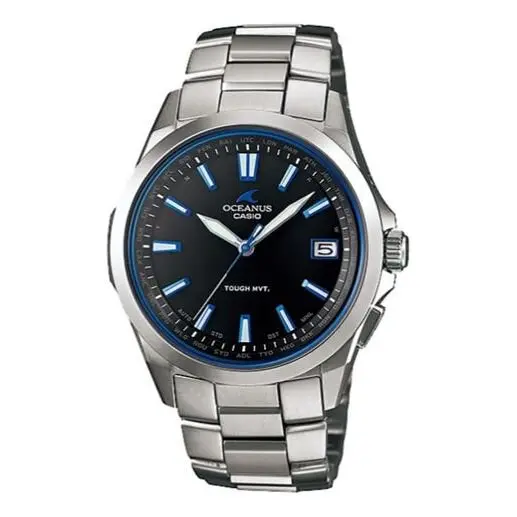 Casio Oceanus Stainless Steel Link Watch - Dark Blue
