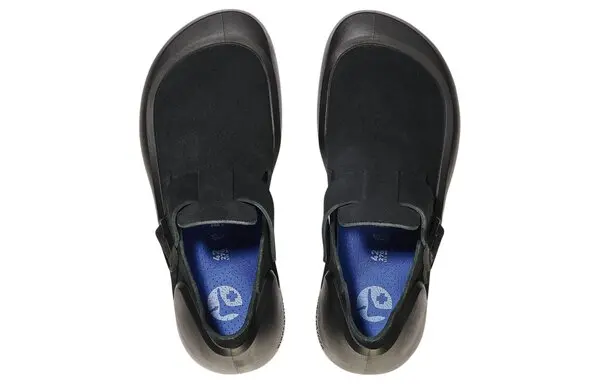 BIRKENSTOCK Reykjavik Nubuk Leather Mary Jane Style Shoes - Black