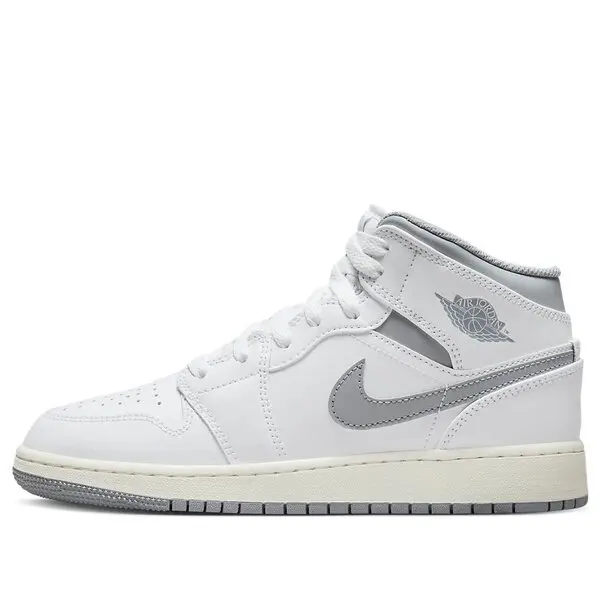 JORDAN Air 1 Mid Sneakers - White/gray