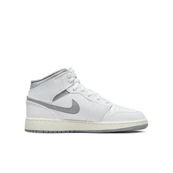 JORDAN Air 1 Mid Sneakers - White/gray
