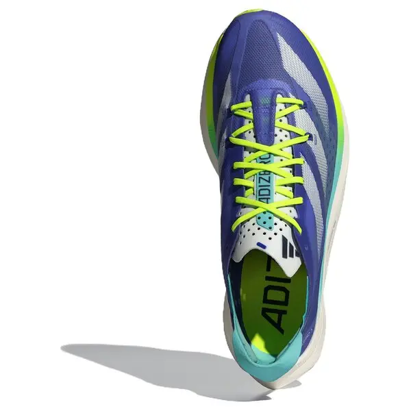 Adidas Adizero Adios Pro 3 Athletic Sneakers - Cobalt Blue/zero Metalic/lucid Lemon