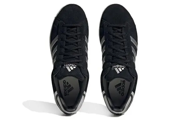 Adidas X Atmos Campus Supreme Sneakers - Core Black/silver Metallic/off White