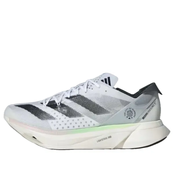 Adidas Adizero Adios Pro 3 Athletic Sneakers - White