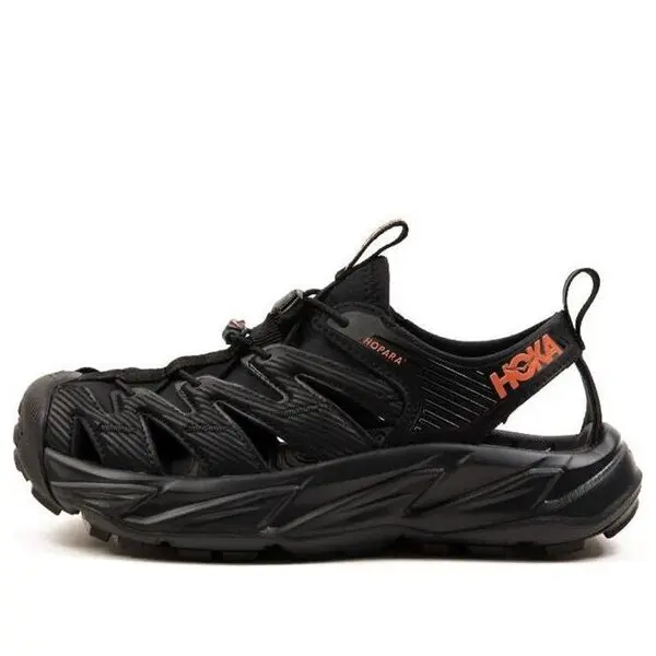 Hoka One One Hopara Sandals - Black/fusion Coral