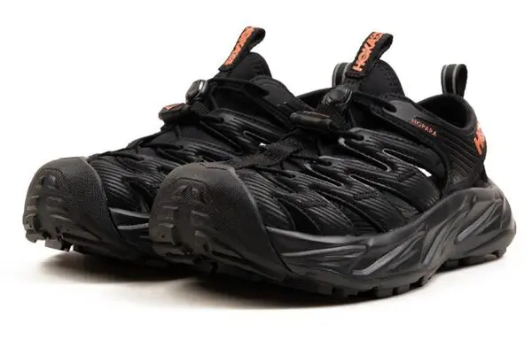 Hoka One One Hopara Sandals - Black/fusion Coral