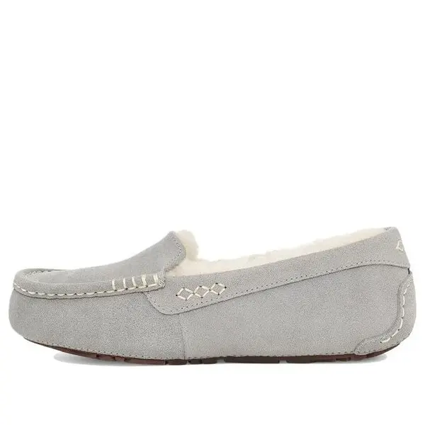 UGG Ansley Suede Moccasin Slippers - Grey