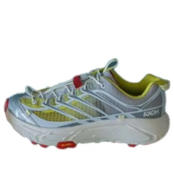 Hoka One One Mafate Three 2 Athletic Sneakers - Yellow/white/red