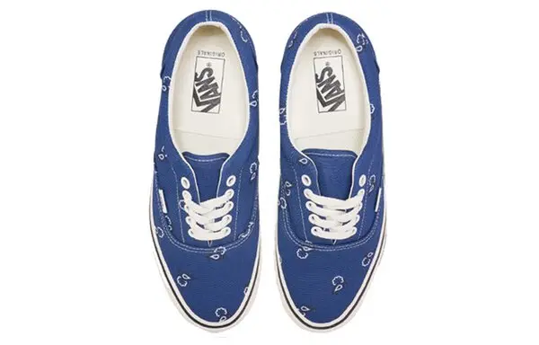VANS Og Era Lx Paisley Printed Lace-up Sneakers - Blue