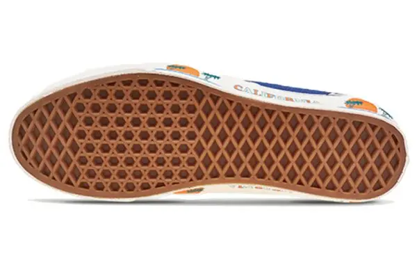 VANS Og Era Lx Paisley Printed Lace-up Sneakers - Blue