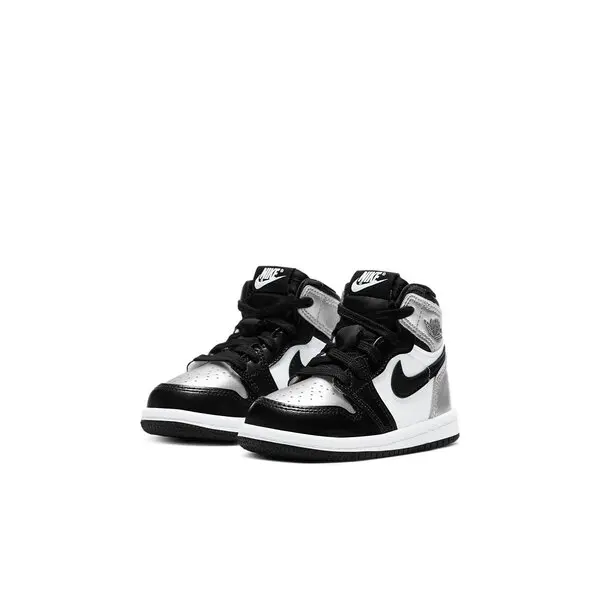 JORDAN Air 1 Retro High Og "silver Toe - Black/silver