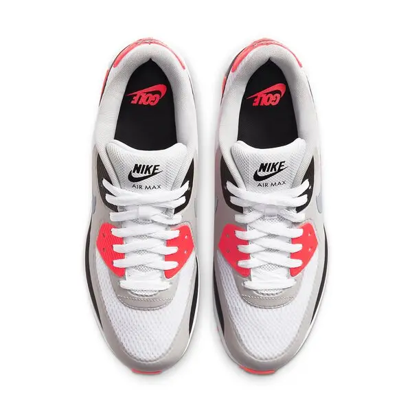 Nike Max 90 Golf 'infrared' Sneakers - Black/gray/red