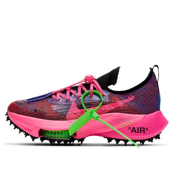 Nike X Off-white Air Zoom Tempo Next% "pink Glow - Racer Blue/black/pink Glow