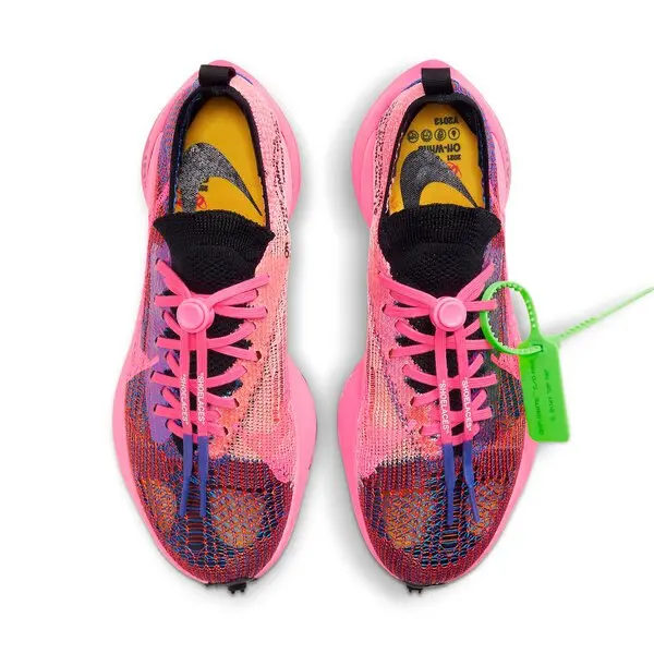 Nike X Off-white Air Zoom Tempo Next% "pink Glow - Racer Blue/black/pink Glow