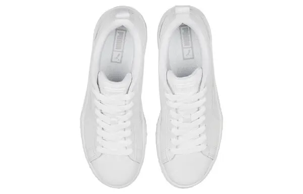 PUMA Mayze Wedge Sneakers - Triple White