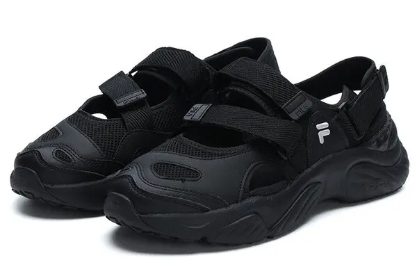 FILA FUSION Conch Sandals - Black