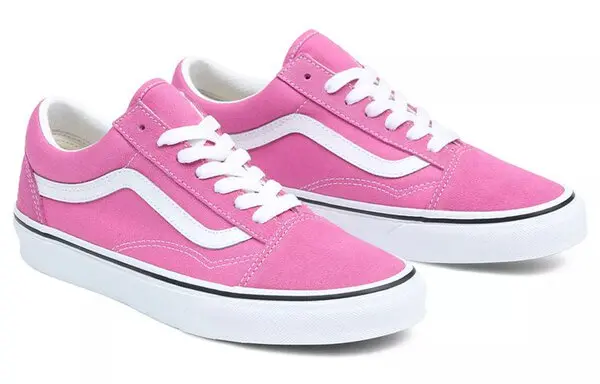 VANS Old Skool Low Top Sneakers - Pink/white